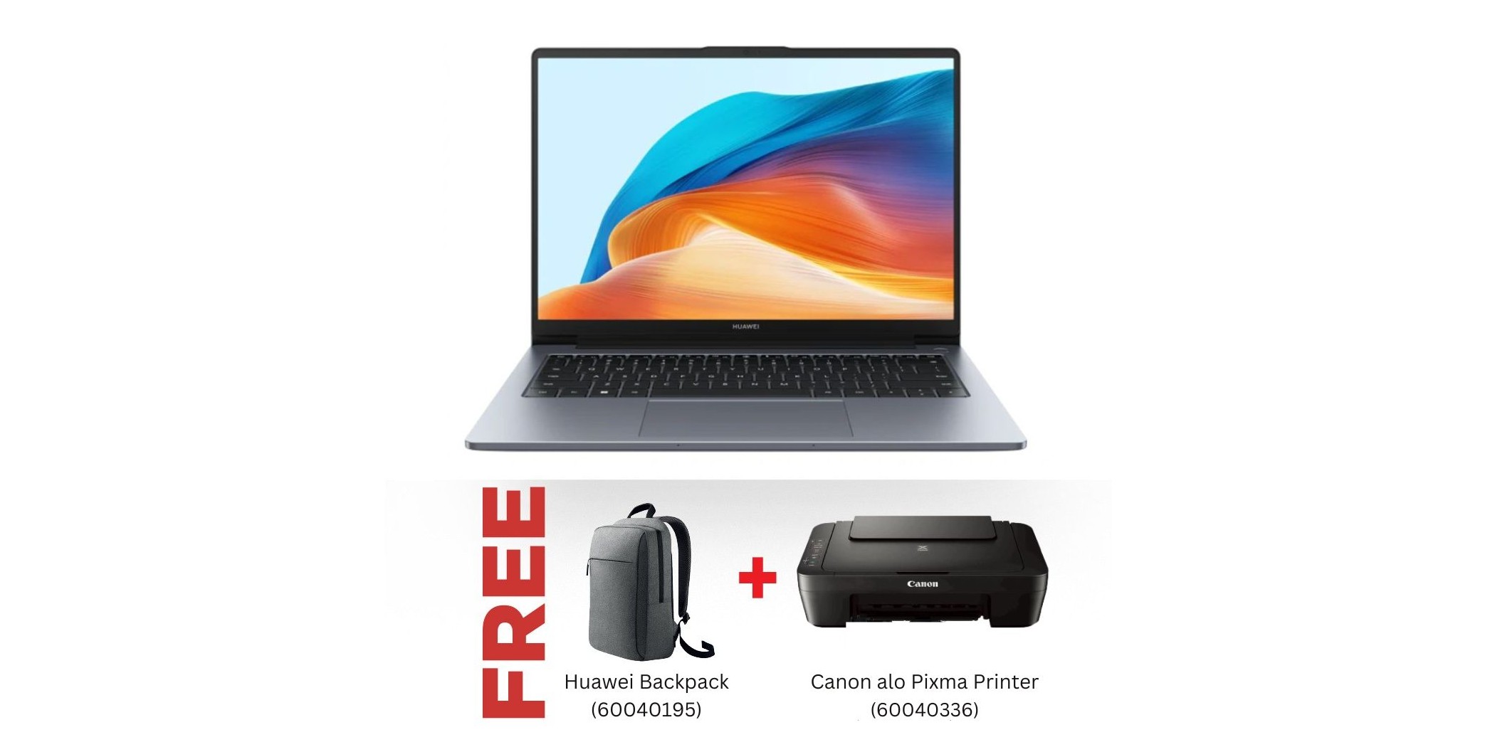 Huawei MATEBOOK D14 Core™i7 13700H & Free Canon alo Pixma Printer ...
