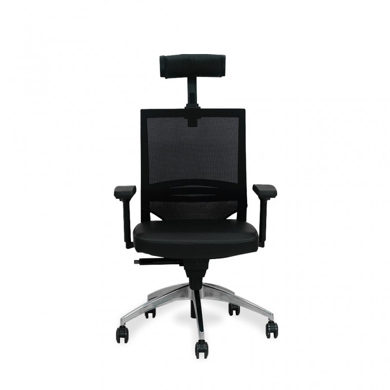 Burotime Cozy Typist Chair With Headrest PU Black