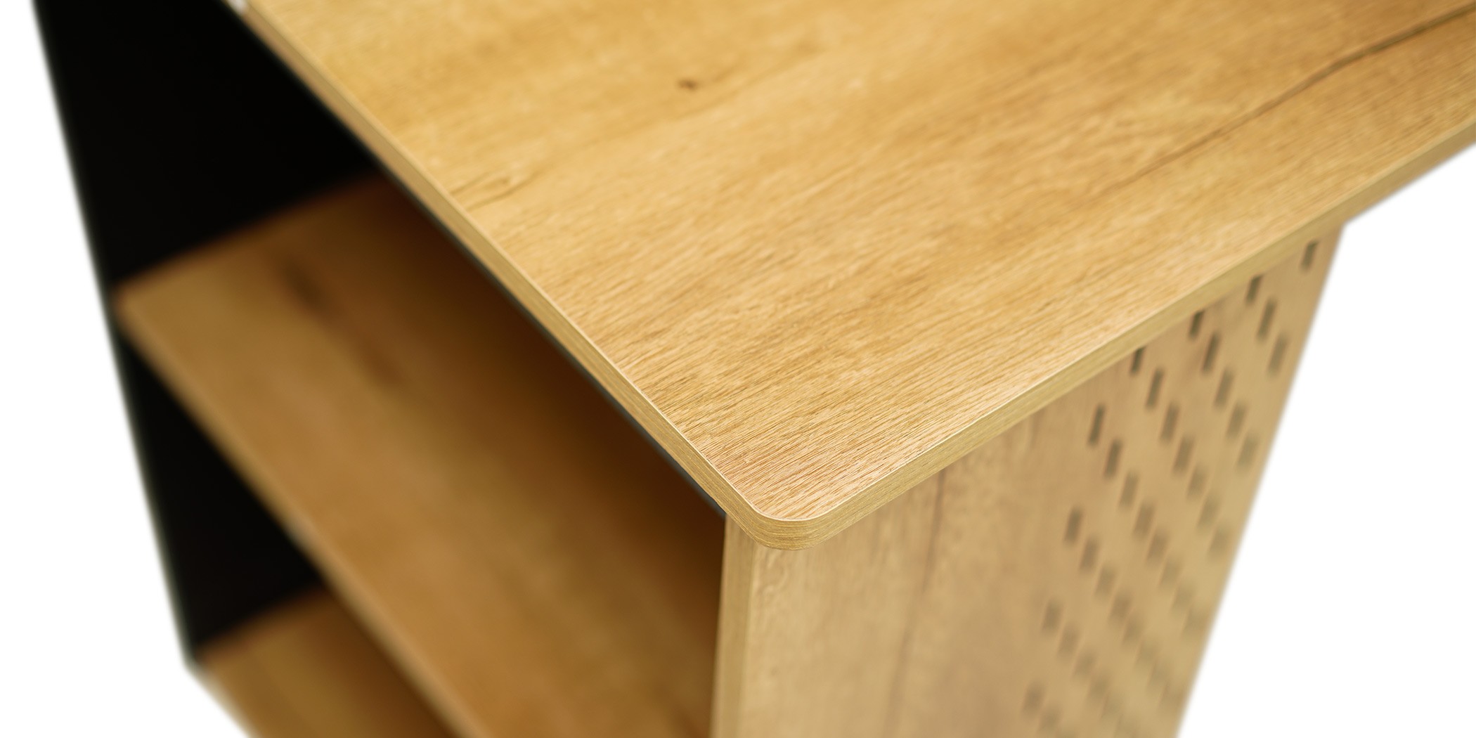 Cubby Bedroom Set 90x190cm Mellow Oak & Black