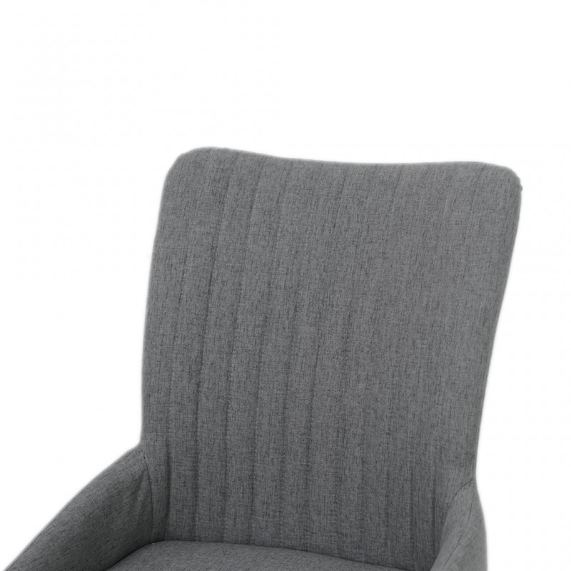 George Dining Chair Grey Polyester