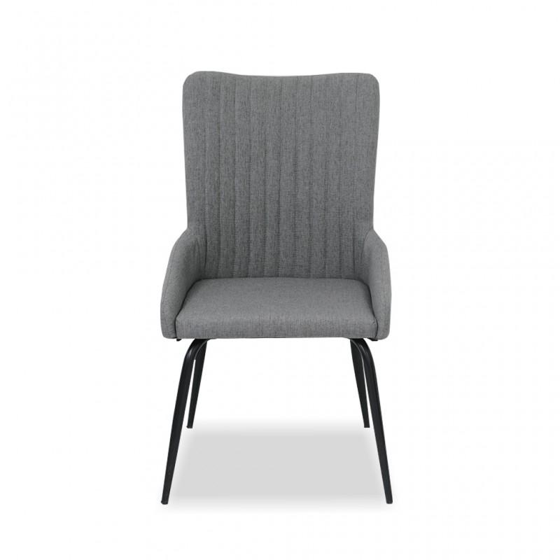 George Dining Chair Grey Polyester