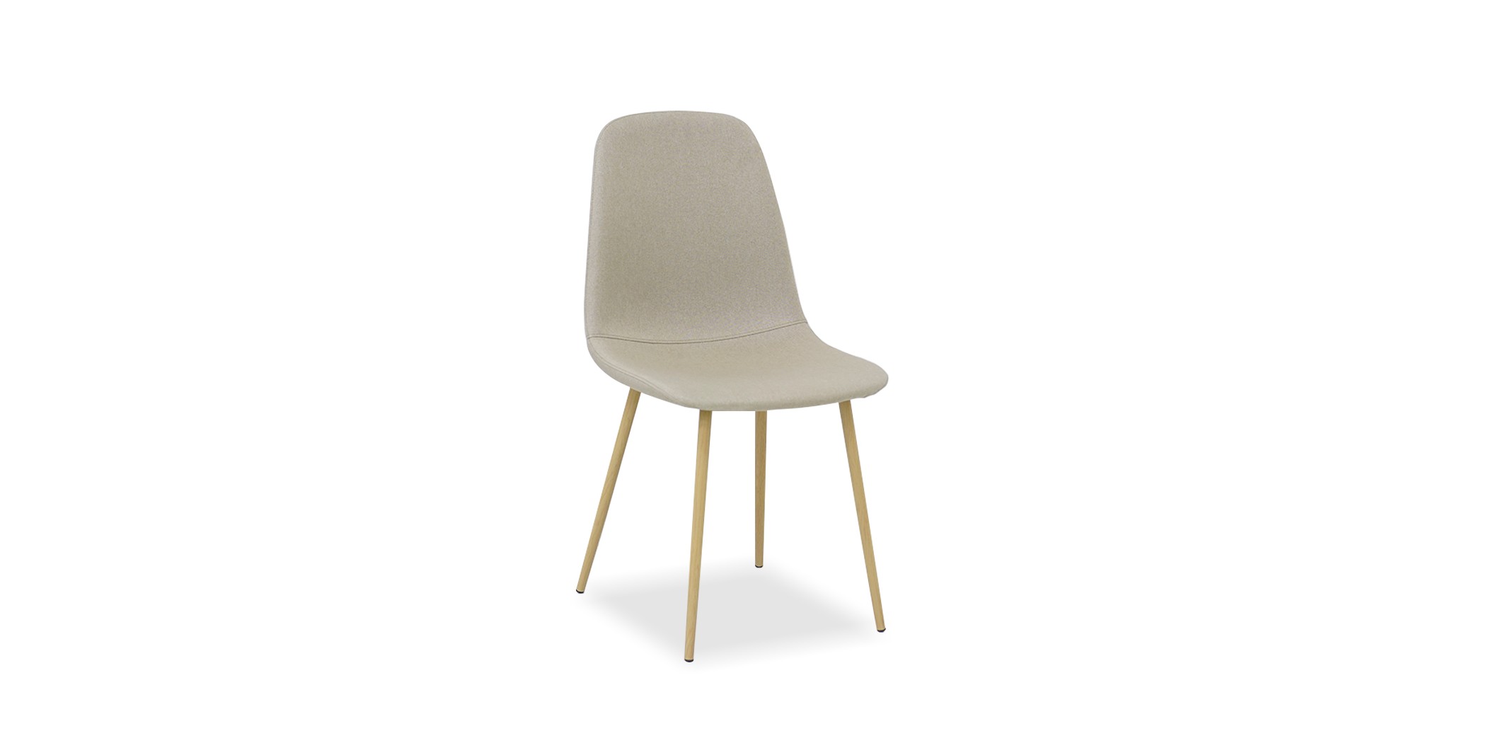 Iena Dining Chair Beige Polyester