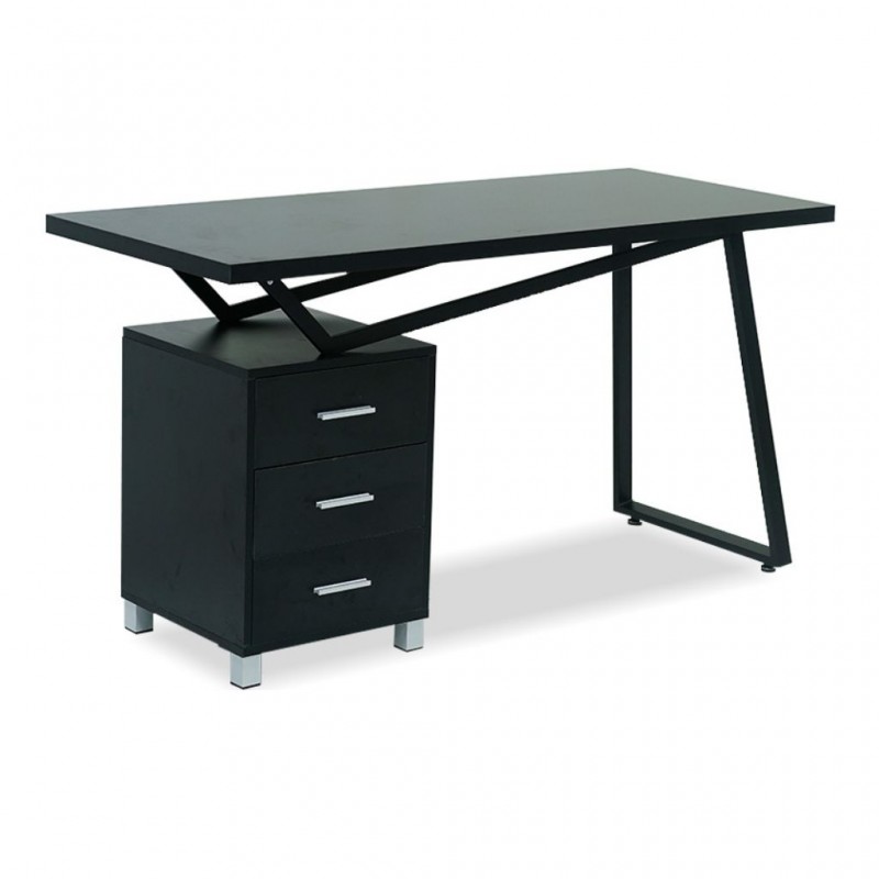 Frank Office Desk Black P.B & Melamine