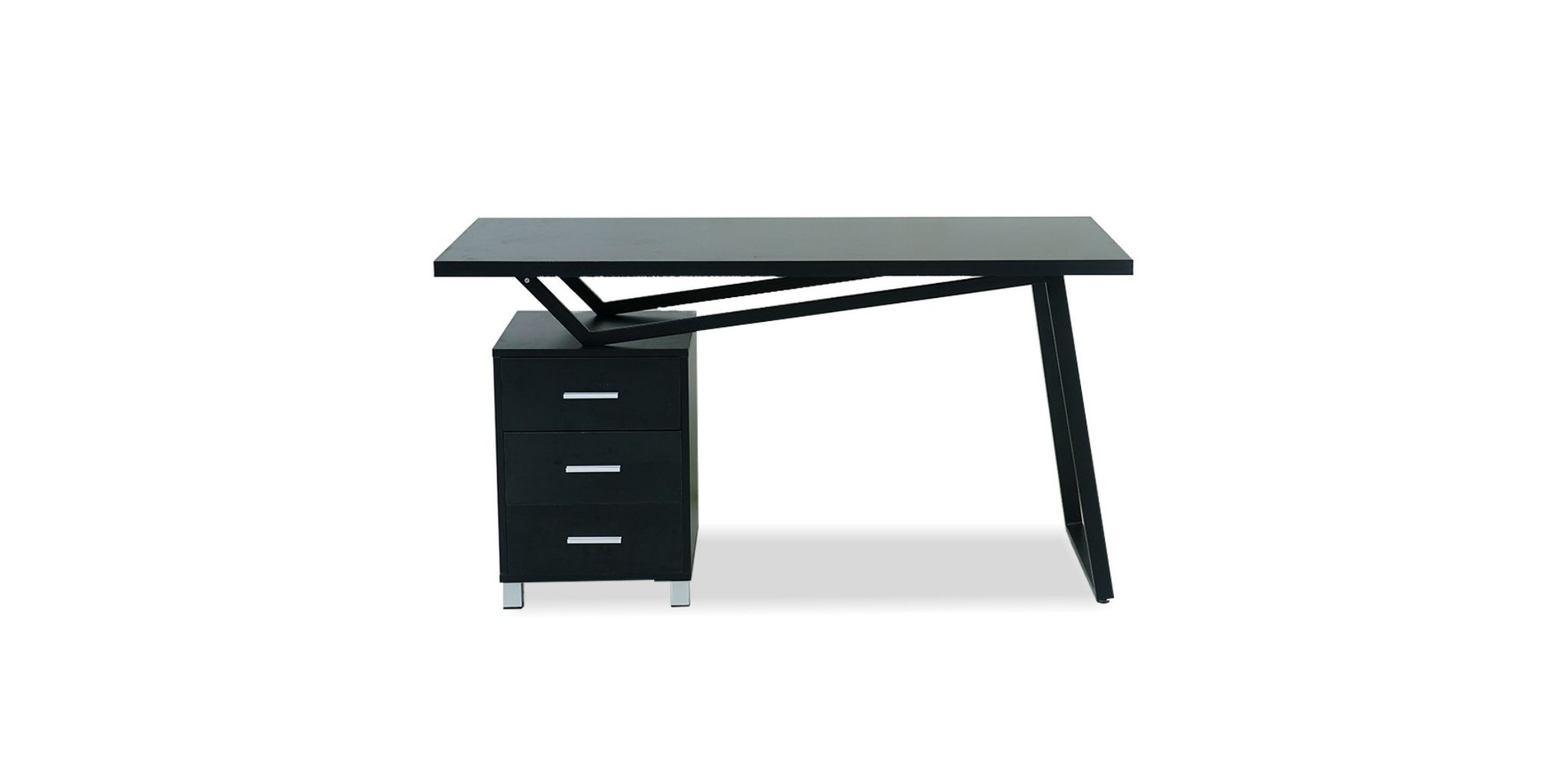 Frank Office Desk Black P.B & Melamine