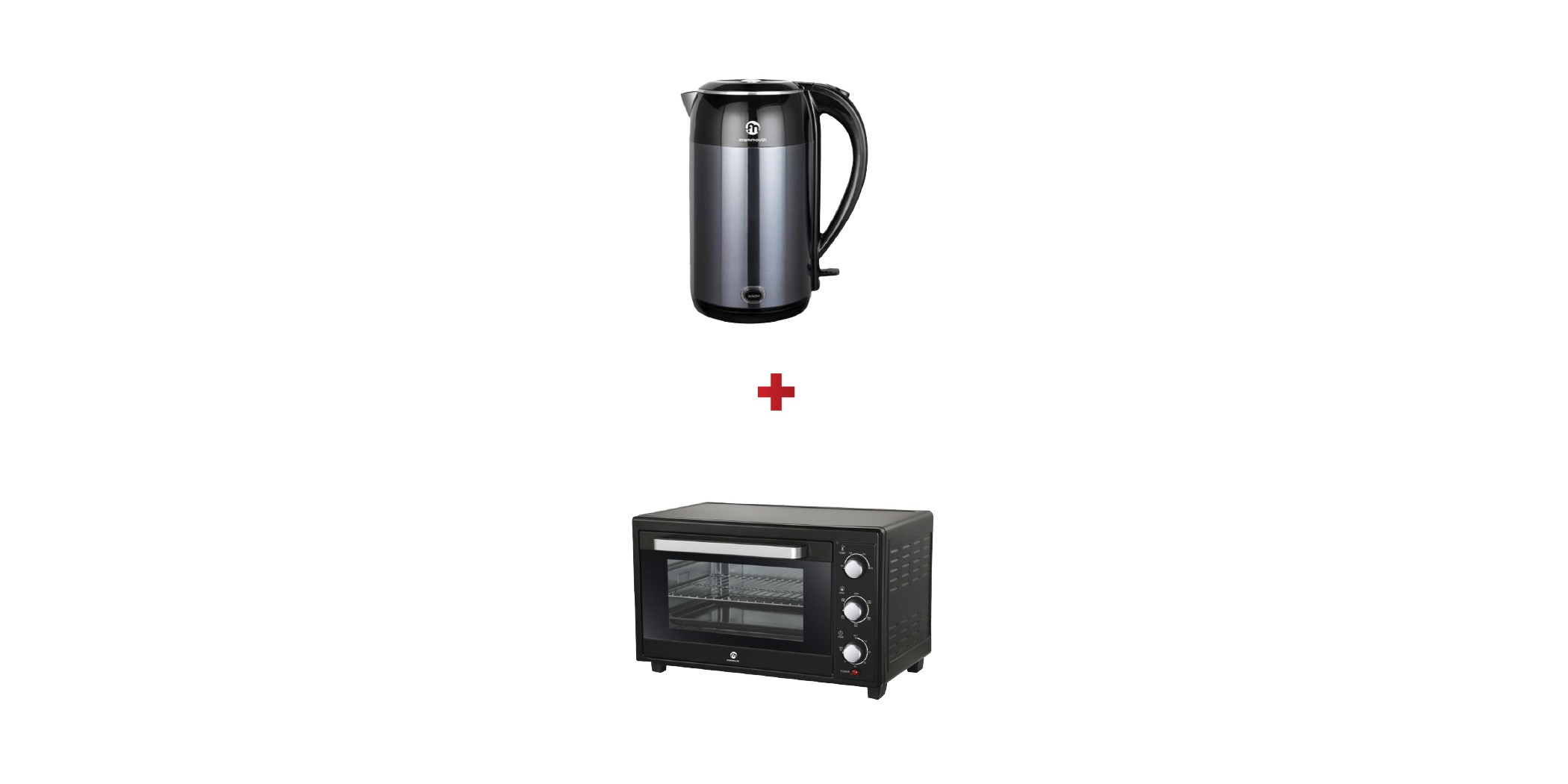 Mammouth EO30CR 30L Grey Electric Oven + Mammouth MK-2222 Blue/Blk 2.2L ...