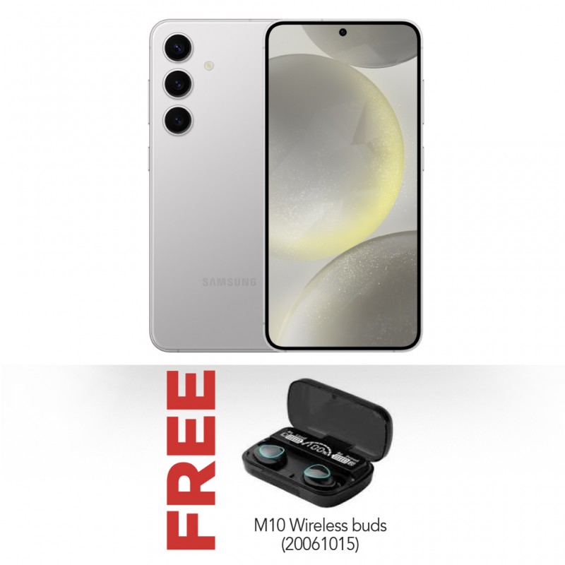 Samsung Galaxy S24 Gray & Free M10 Wireless buds