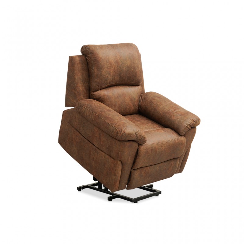 Horizon Single Recliner Brown Col Fabric