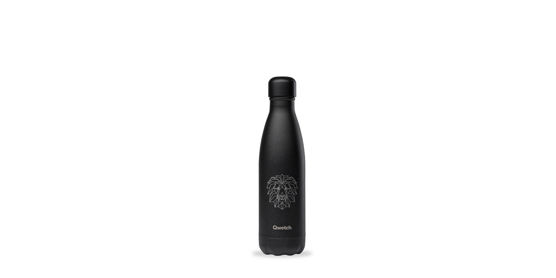 Qwetch QD3503 Black Lion 500ml S/S Water Bottle"O"