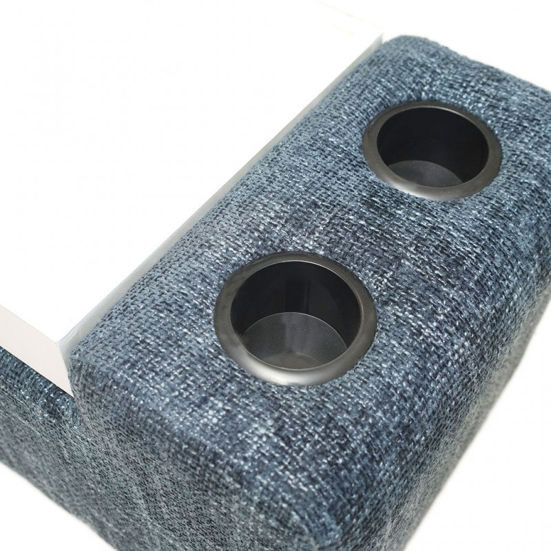 Arca Corner LHF 2S & RHF 4S W/2 Cupholder & Storage Wedge in Navy Blue ...