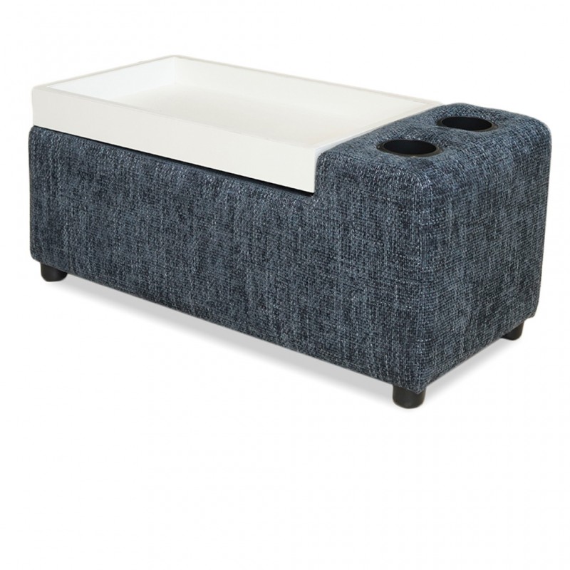 Arca Corner LHF 2S & RHF 4S W/2 Cupholder & Storage Wedge in Navy Blue ...