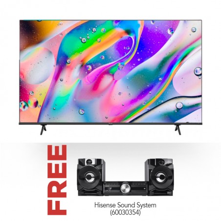 Hisense 65E7H 65” Qled Smart Tv & Free Hisense HA450M Mini Hi-Fi 180 X 2 W