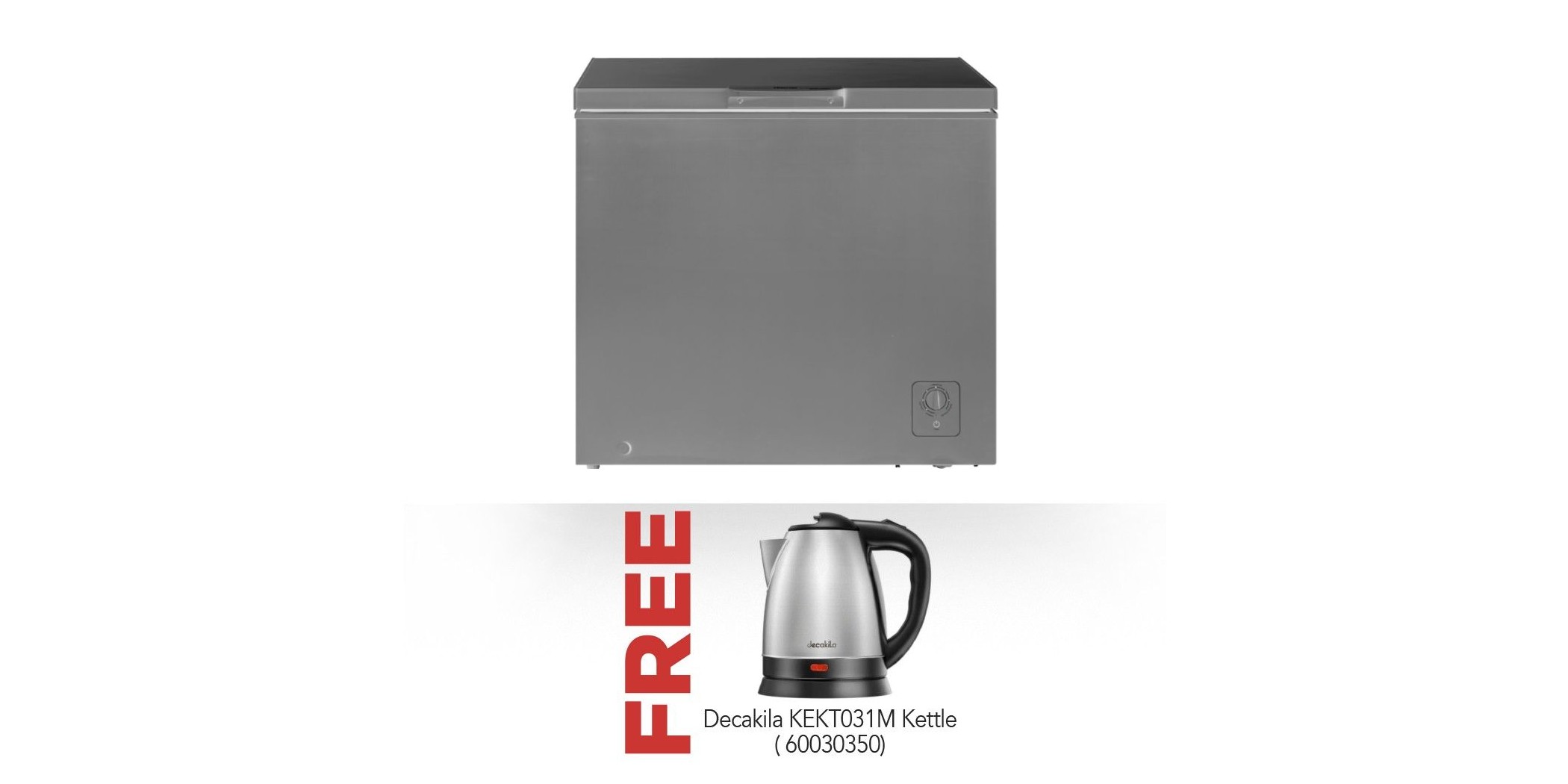 Hisense H245CFS Freezer & Free Decakila KEKT031M Kettle