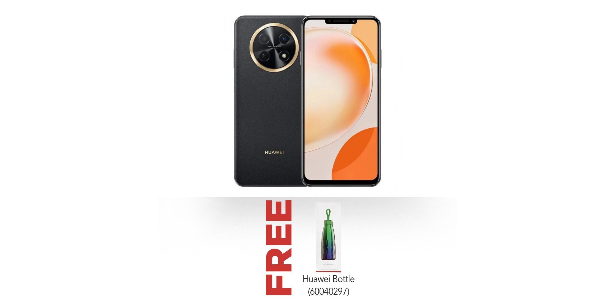 Huawei Nova Y91 Starry Black & Free Huawei Bottle