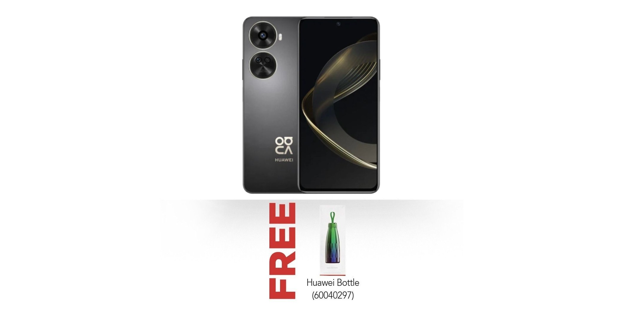 Huawei Nova 12SE Black & Free Huawei Bottle