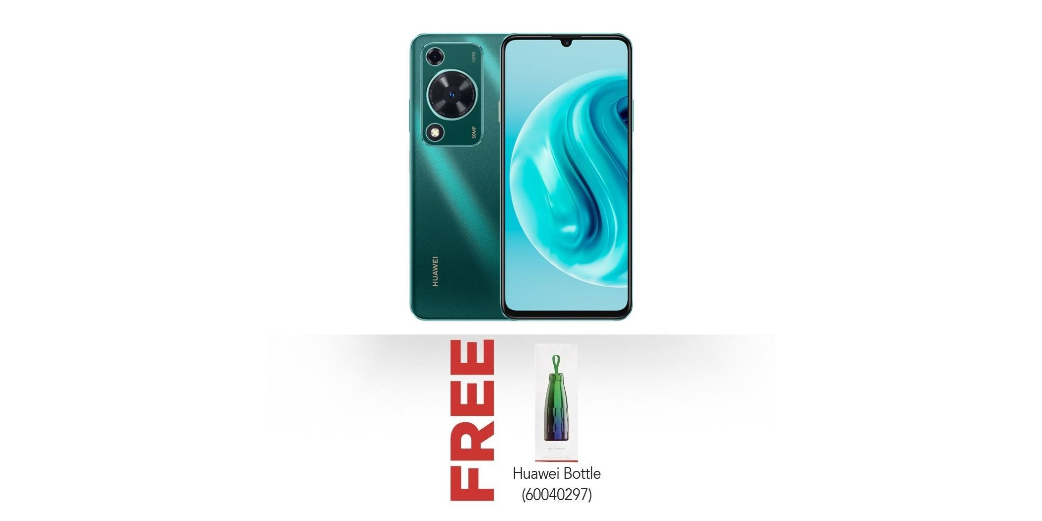 Huawei nova Y72 Green & Free Huawei Bottle