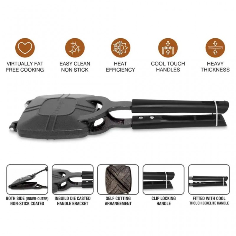 Orange ORA144 NStick Flora Sandwich Maker ONSC082 "O"