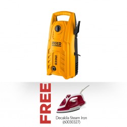 Ingco HPWR14008 130Bars High Pressure Cleaner 18MW & Free Decakila ...