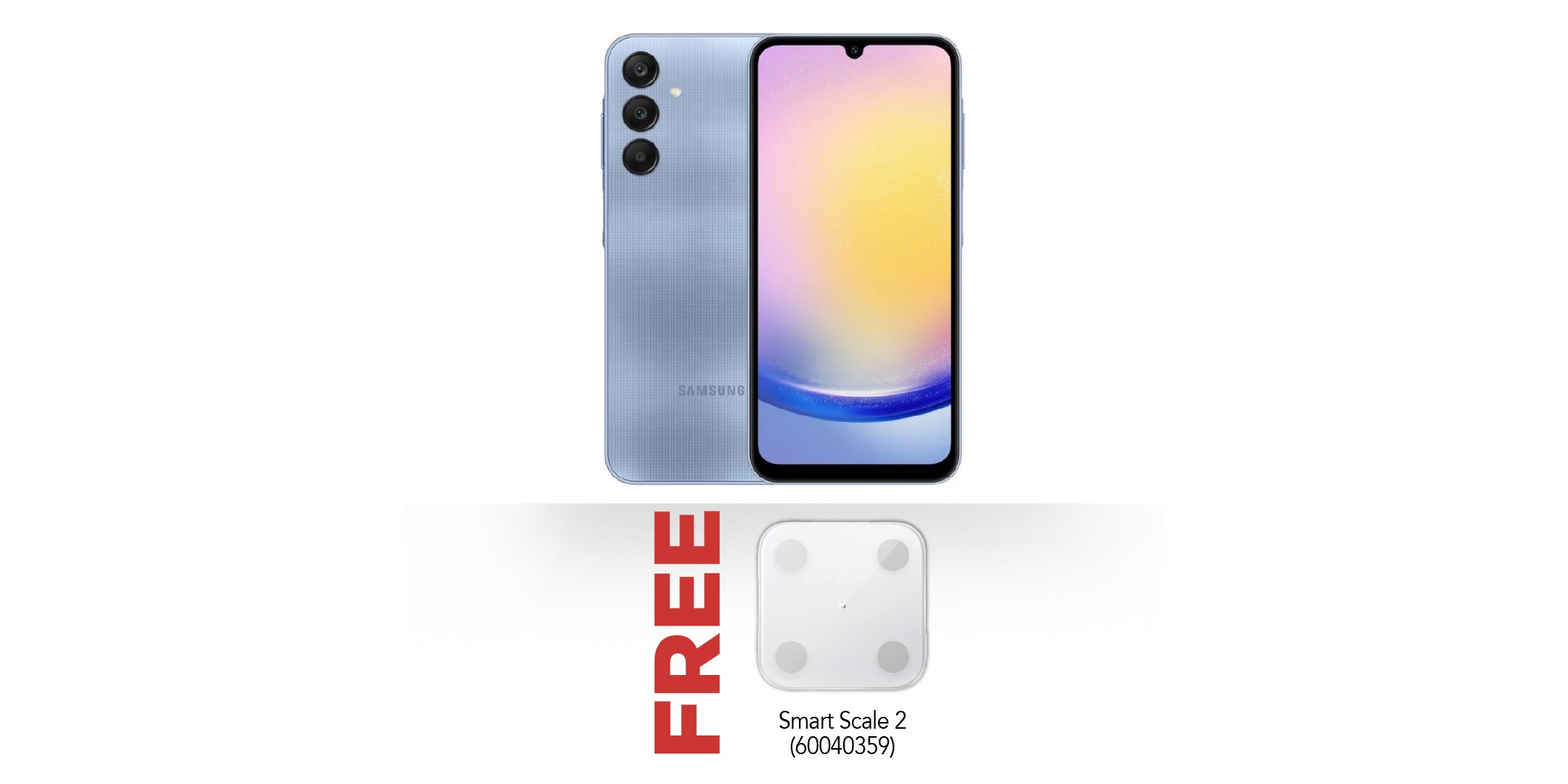 Samsung Galaxy A25 Blue & Free Smart Scale 2