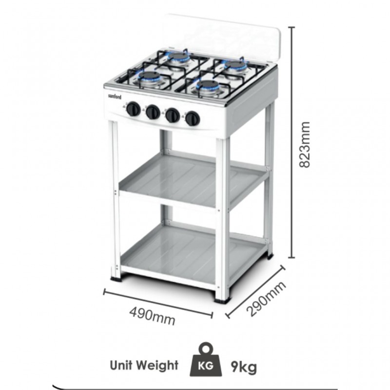 Sanford SF5460GC 4 Burners Gas Stove On Table "O"