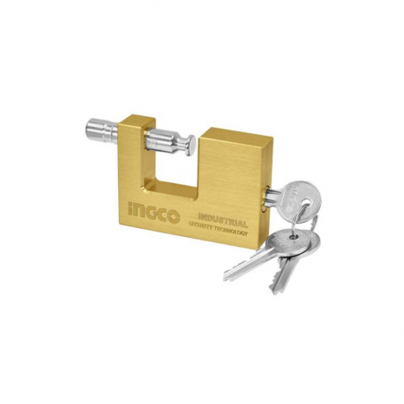 Ingco Dbbpl0602 Heavy Duty Brass Block Padlock