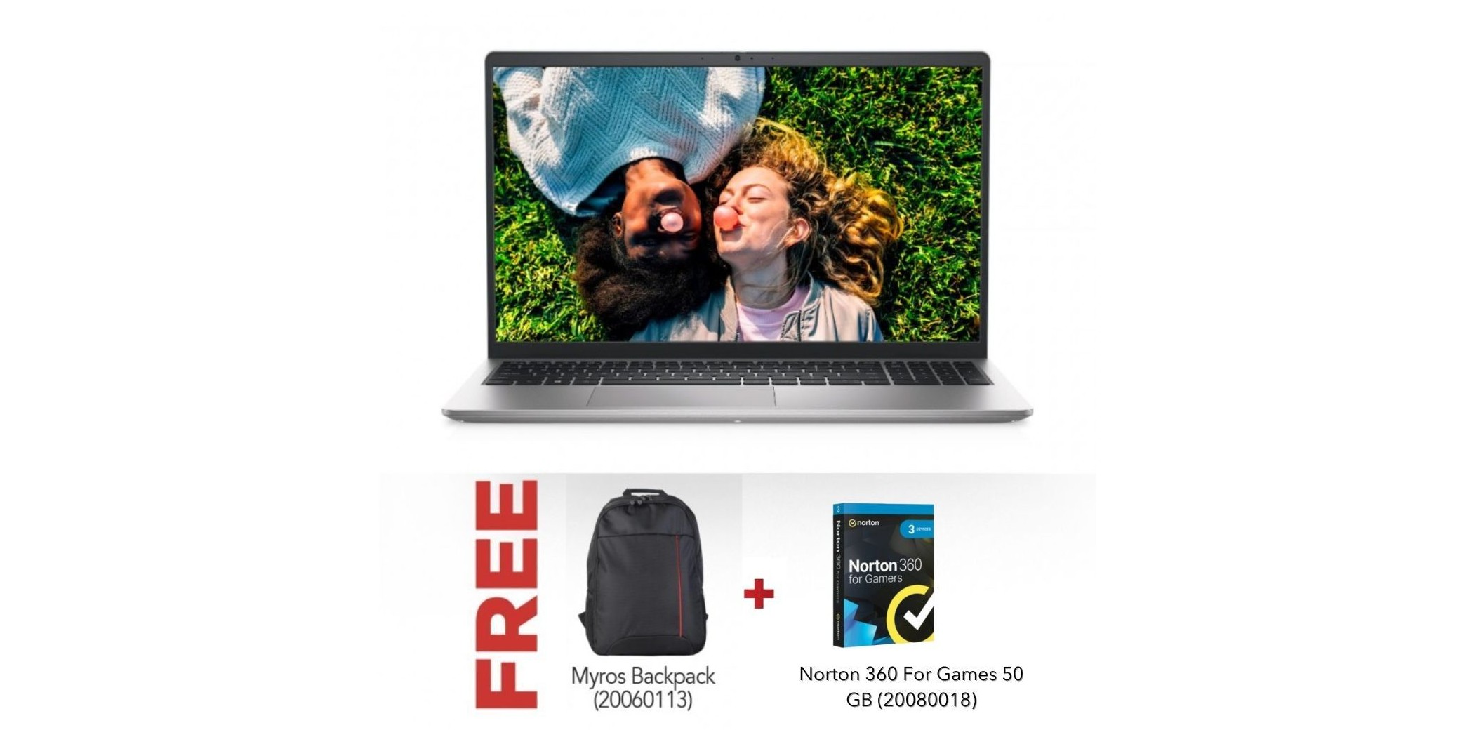 Dell Inspiron 3520 Intel Core i3-1215U Silver & Free Myros Backpack ...