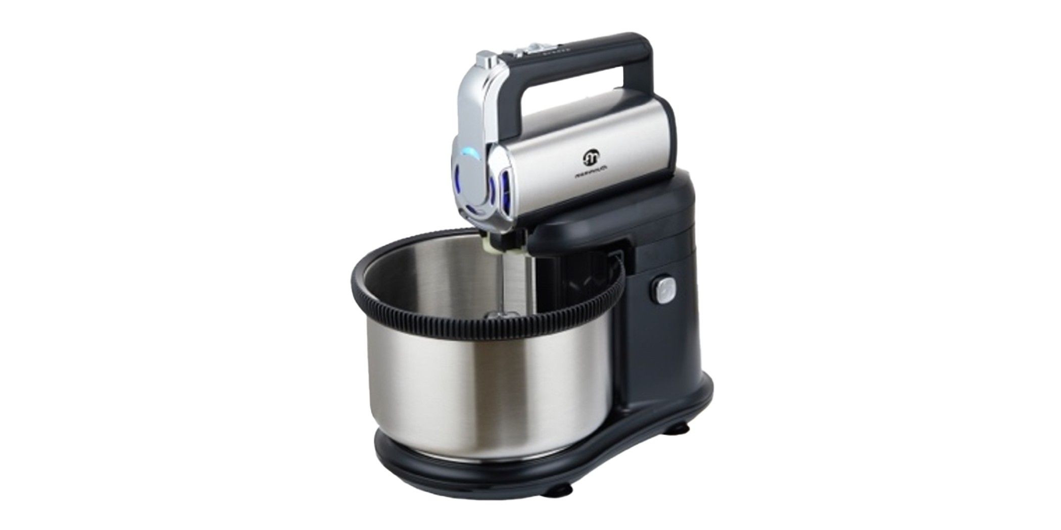 Mammouth MEB-689S 4L Hand Mixer With Rotating Bowl Brushed S/Steel
