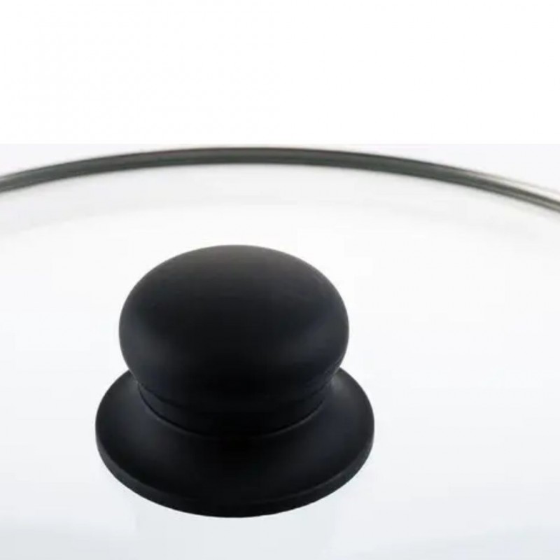 Westinghouse WCCW0009032MBB 32cm Forged Aluminum Wok With Lid Black Marble