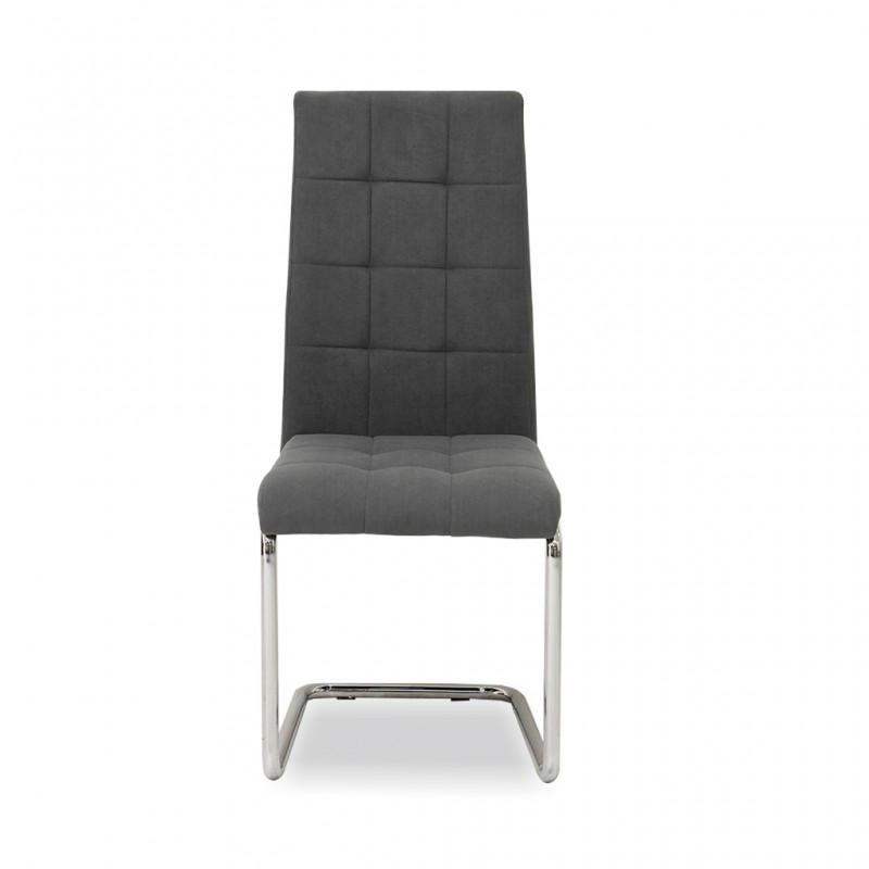 San Dining Chair Grey Microfiber