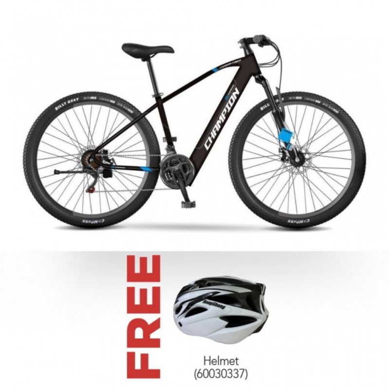 Champion EBK-614 250 Watts (0.25Kw) 27.5" Black Electric Bike Fat Tyre ...