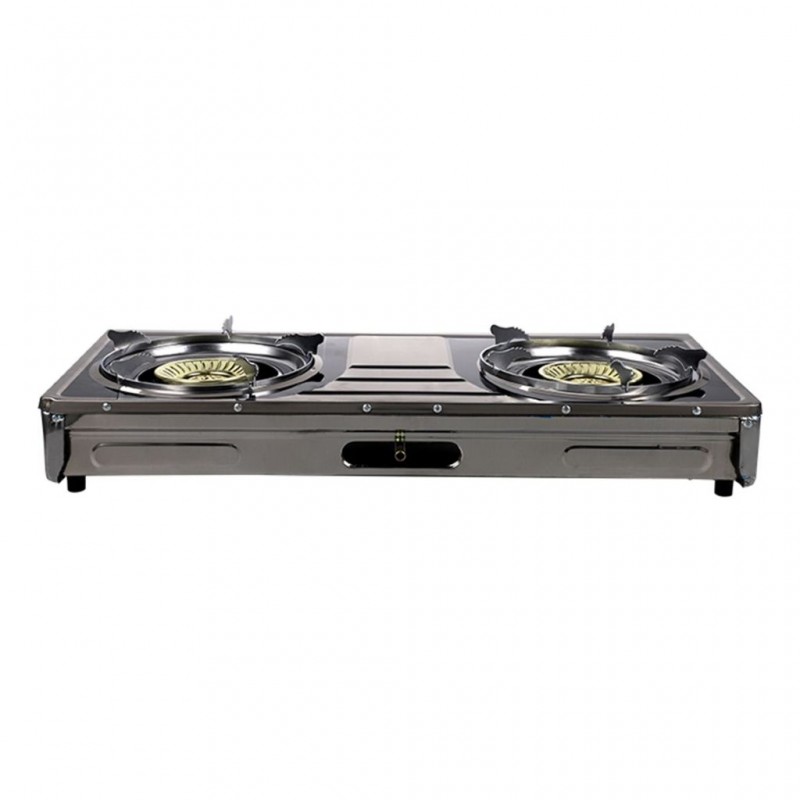 Winning Star ST-9654 S/S Deluxe Double Gas Stove "O"
