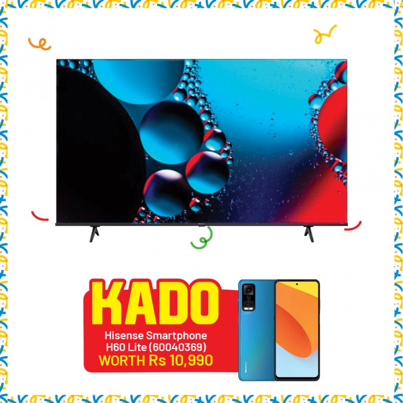 Hisense 50E7H 50” Qled Smart Tv & Free Hisense mobile H60 Lite