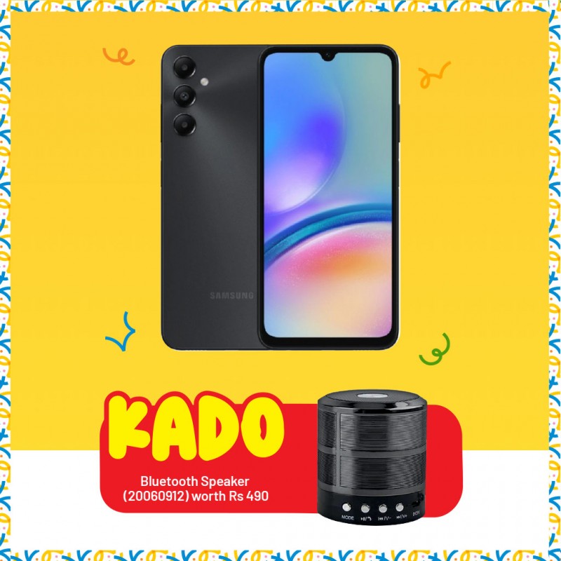 Samsung A05s Black & Free AAVTA S28 Bluetooth Speaker with light