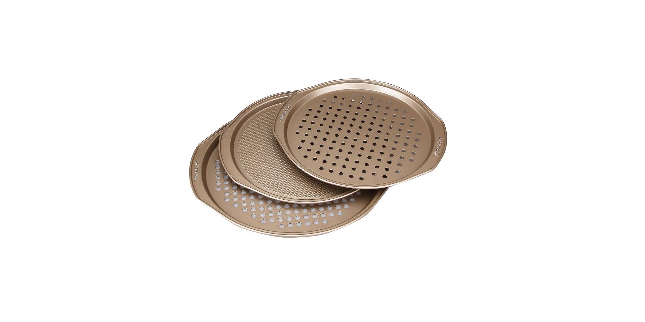 Westinghouse WCBA007103ACPN 3pcs Carbon Steel Pizza Pan Set Non-Stick ...