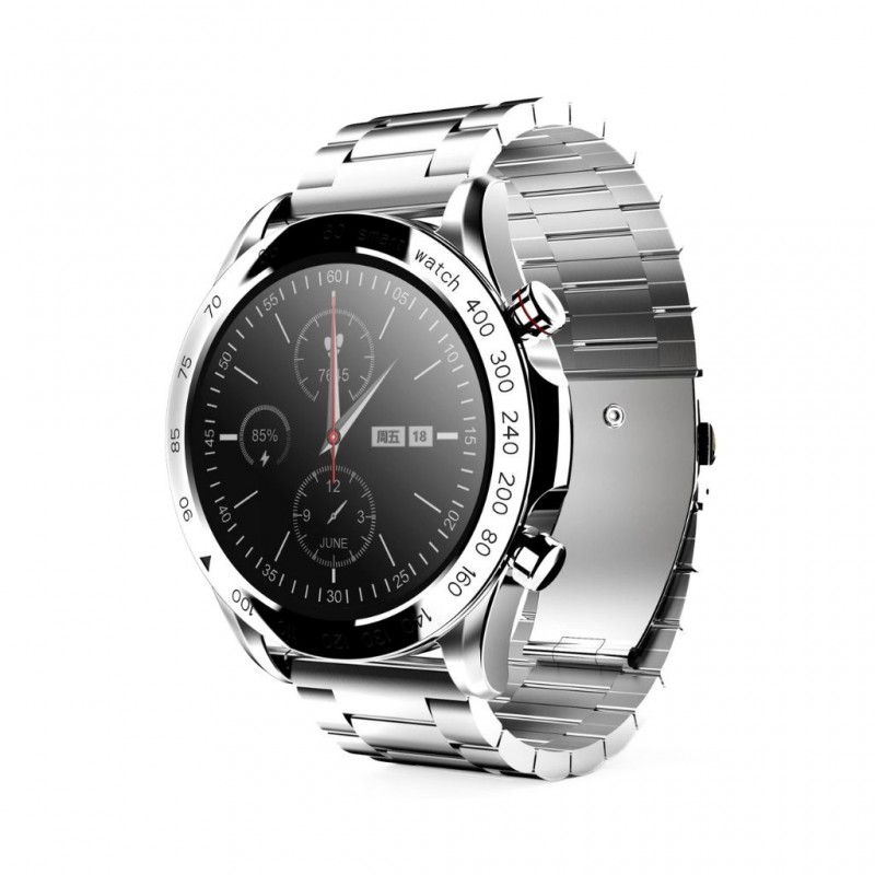 Hifuture Go Pro Smart Watch Silver Swiss-style Stainless Steel