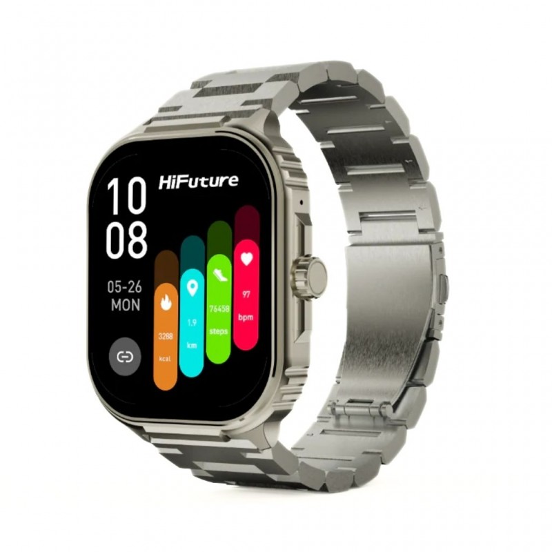 Hifuture Ultra 3 Pro Smart Watch Silver Metal Sport
