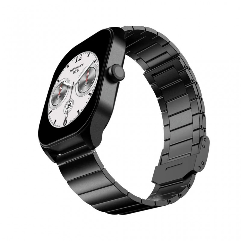 Hifuture Apex Smart Watch Black Business Stainless Steel