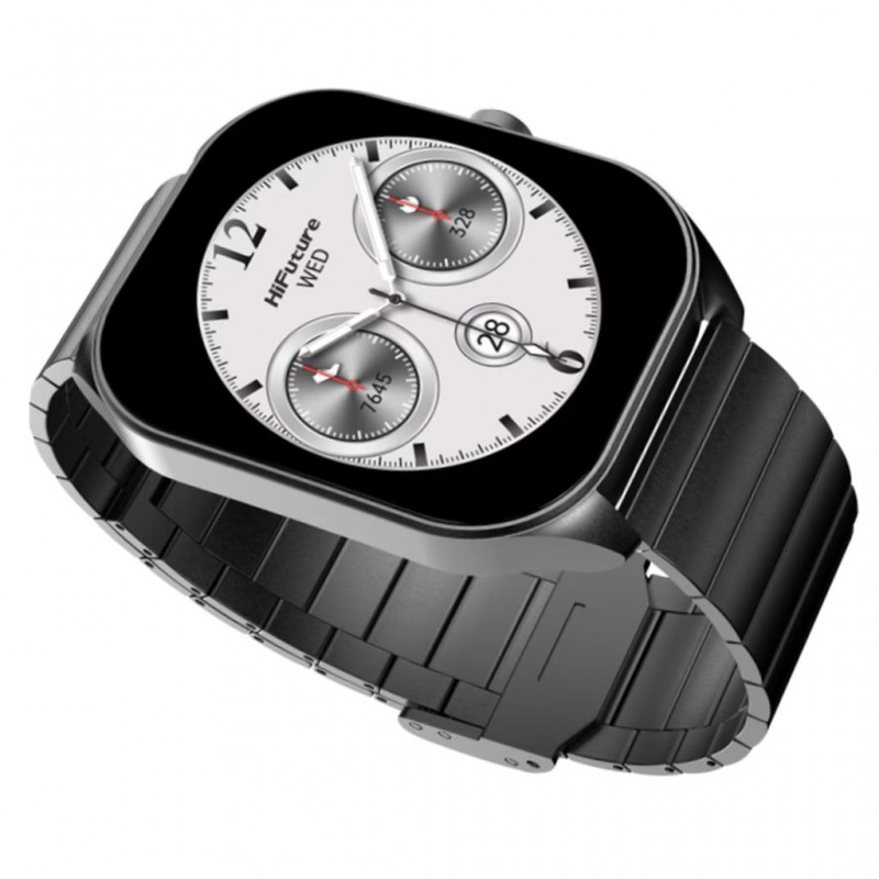 Hifuture Apex Smart Watch Black Business Stainless Steel