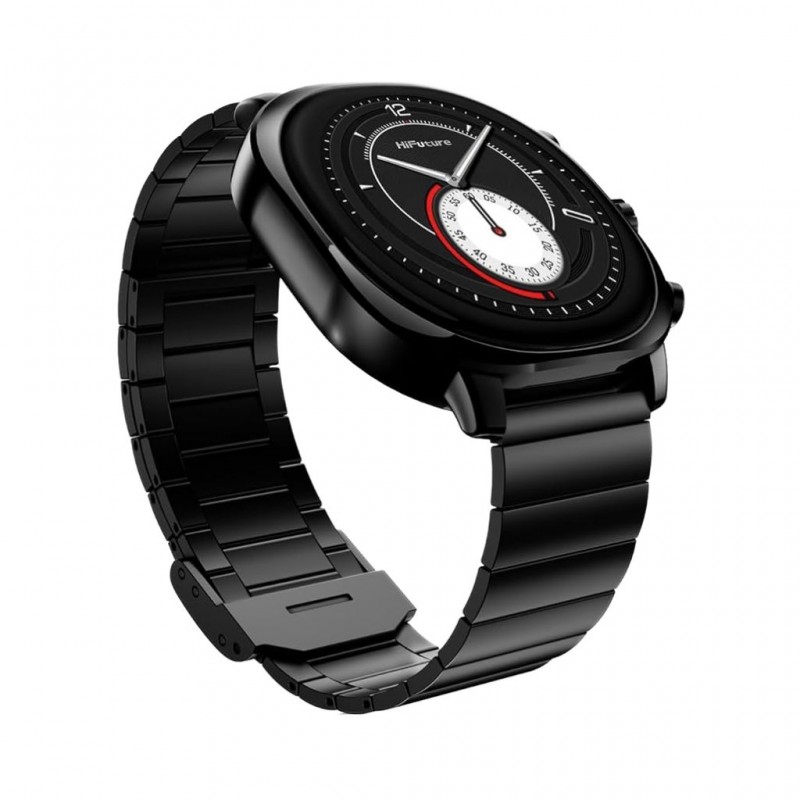 Hifuture Aix Smart Watch Black Luxury Stainless Steel