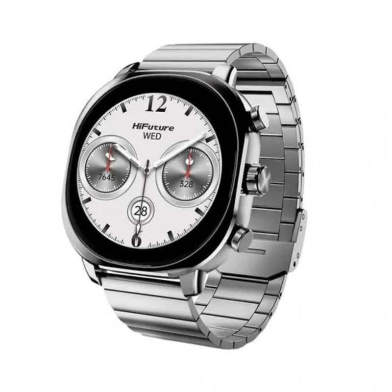 Hifuture Aix Smart Watch Silver Luxury Stainless Steel