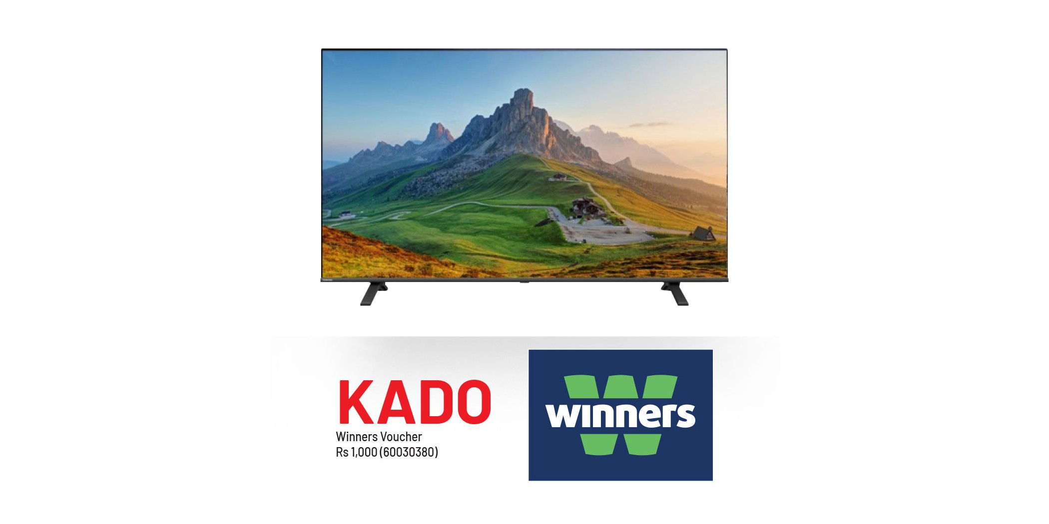 Toshiba 43C350MN 43” 4K smart Led TV & Free Winners’ vouchers Rs 1,000