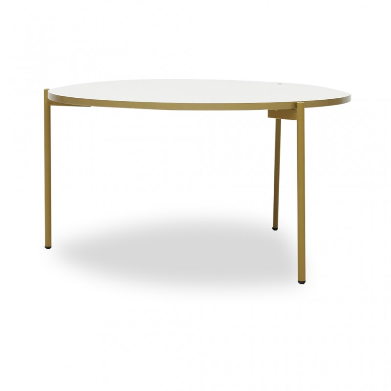 Bela Round Coffee Table Off White