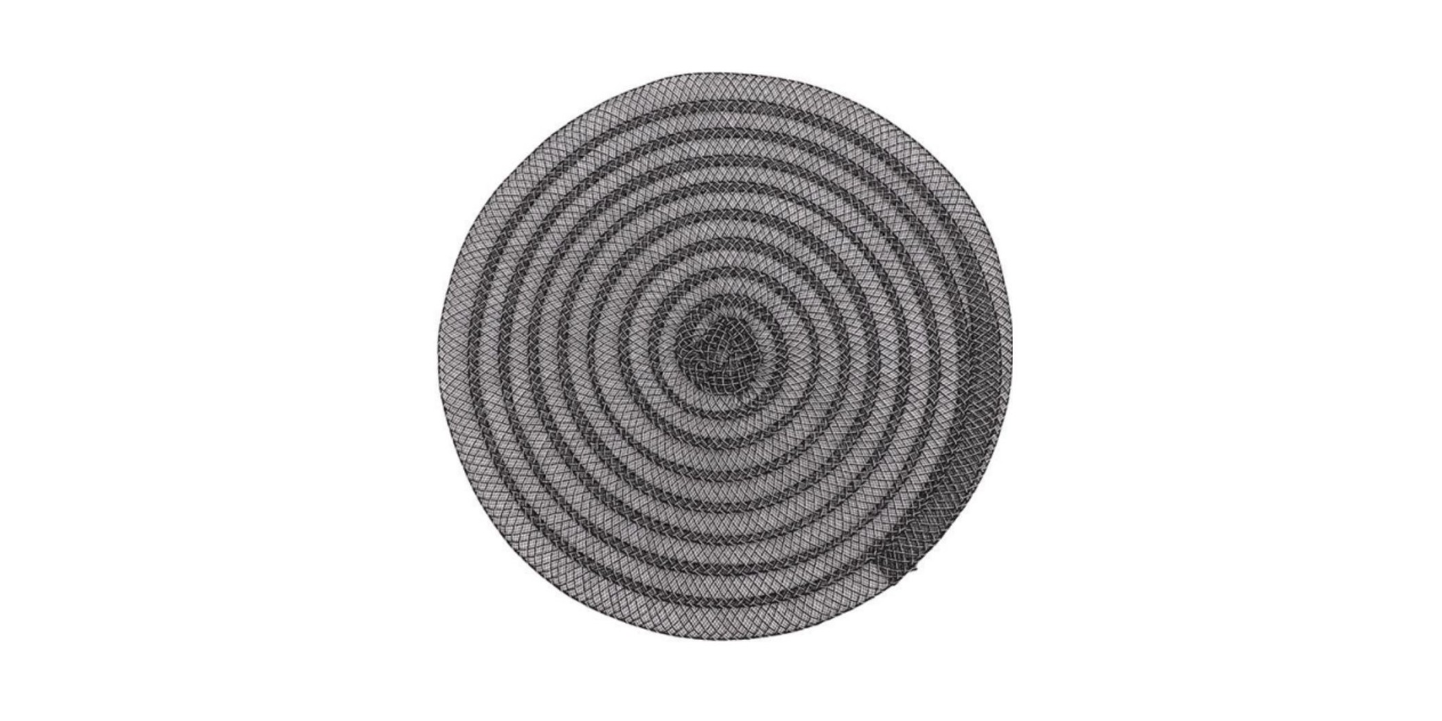 Plate Mat Round Black