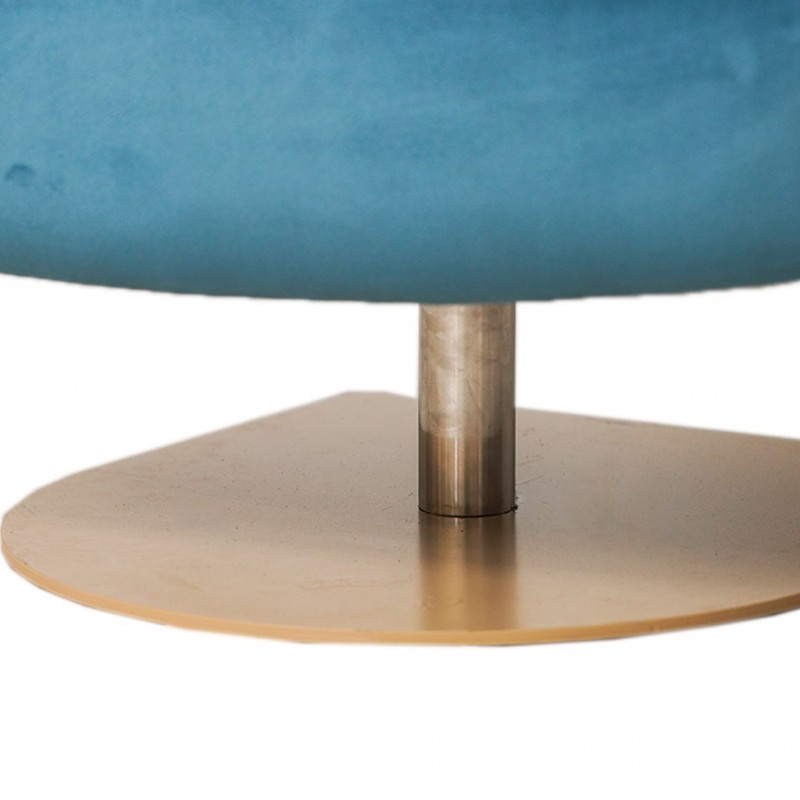 Zenith Swivel Chair in Sky Blue Col