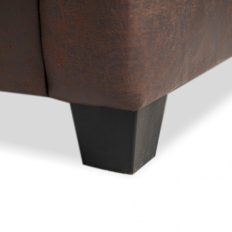 Gabrielle Corner LHF Chaise + RHF 2S Fab Red & Brown