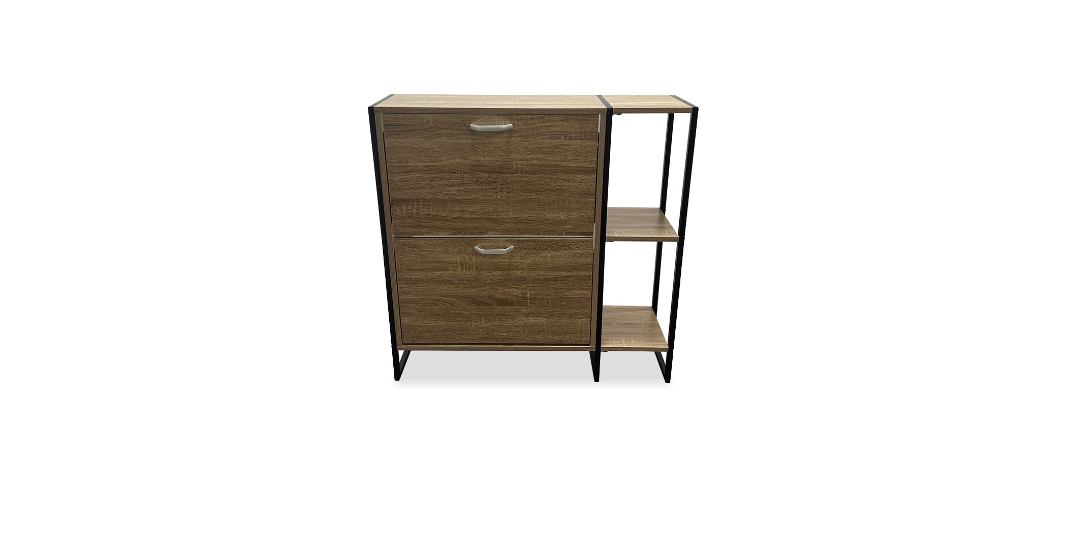 Nevada Shoe Cabinet With Shelf PB With Paper Finishing, Metal Frame ...