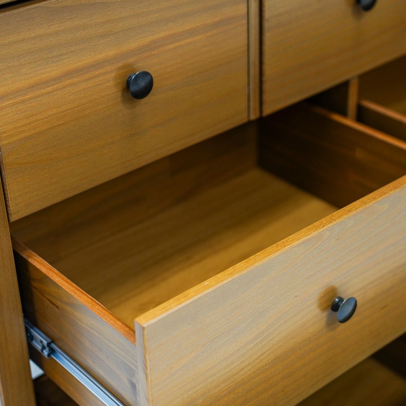 Topazio Chest Of 7 Drawers Freijo/Solid Wood