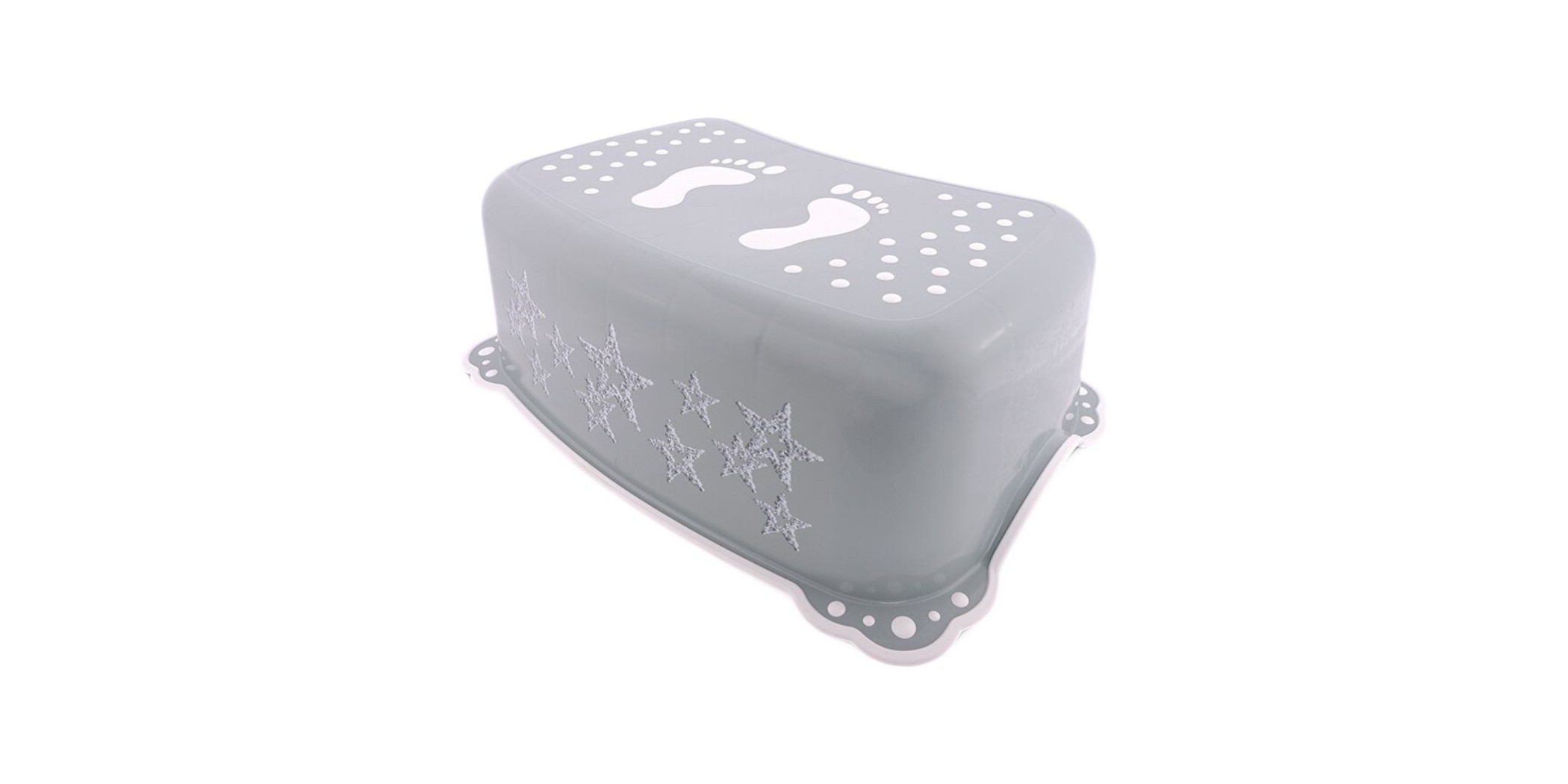 Lorelli Step Stool Little Stars Grey 10131060052