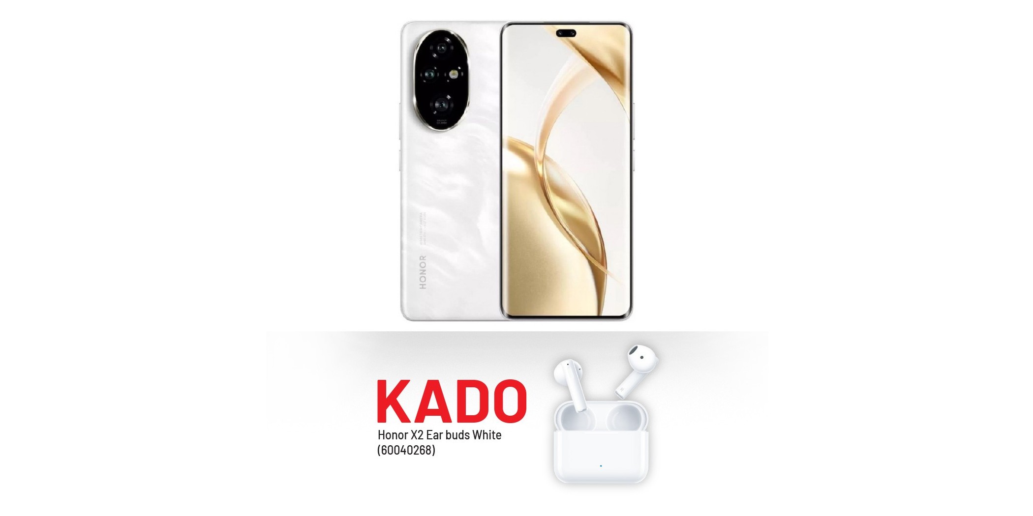 Honor 200 Pro Moonlight White & Free Honor X2 Ear Buds White