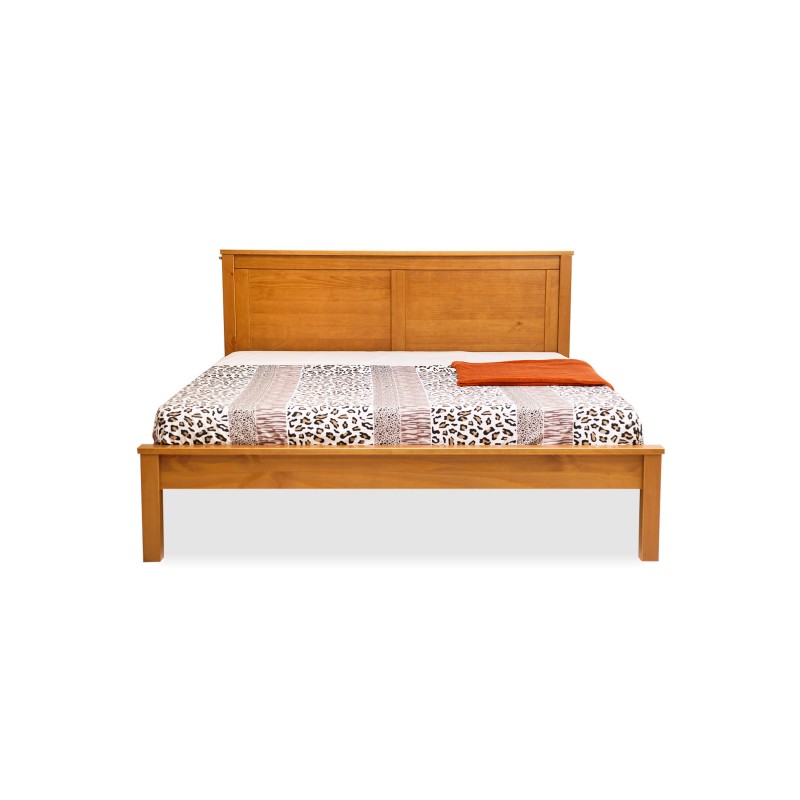 Topazio King Bed 180x200 cm Freijo/Solid Wood