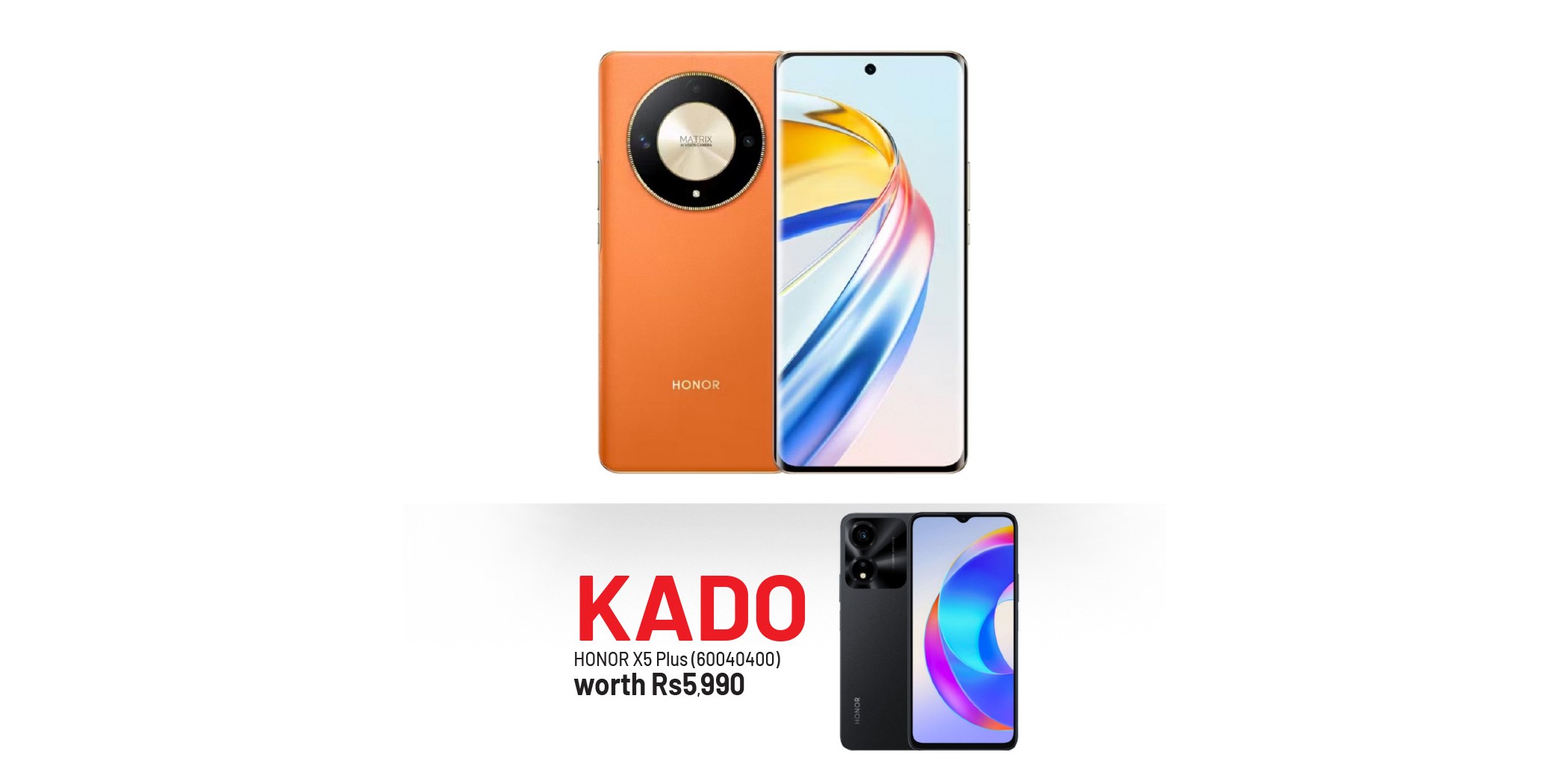 Honor X9B Orange & Free HONOR X5 Plus